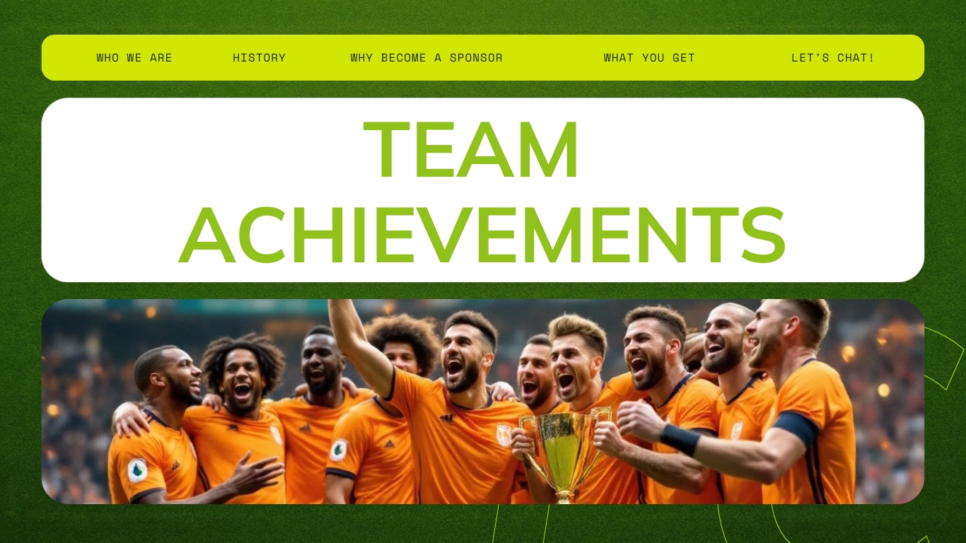 Soccer Sponsorship Presentation Template | Visme