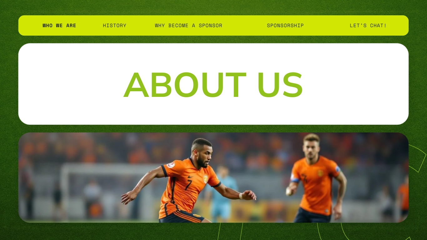 Soccer Sponsorship Presentation Template | Visme