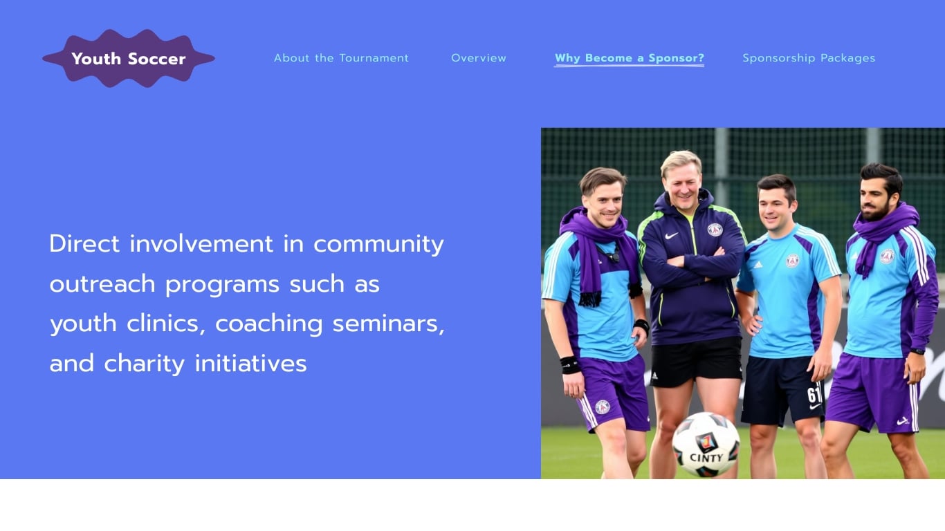 Soccer Tournament Sponsorship Proposal Presentation Template | Visme