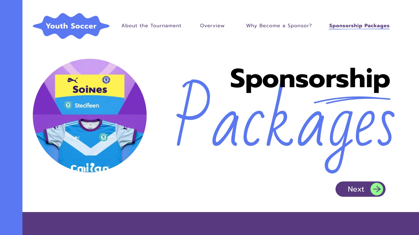 Soccer Tournament Sponsorship Proposal Presentation Template | Visme