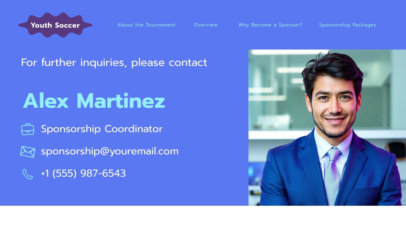 Soccer Tournament Sponsorship Proposal Presentation Template | Visme