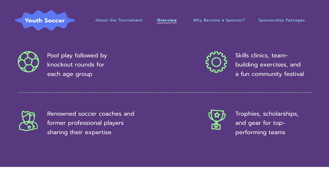 Soccer Tournament Sponsorship Proposal Presentation Template | Visme