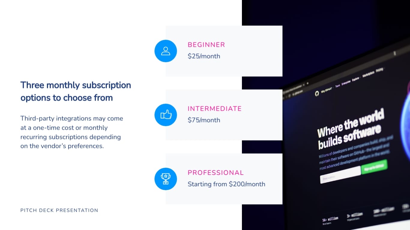 Software Pitch Deck Template | Visme