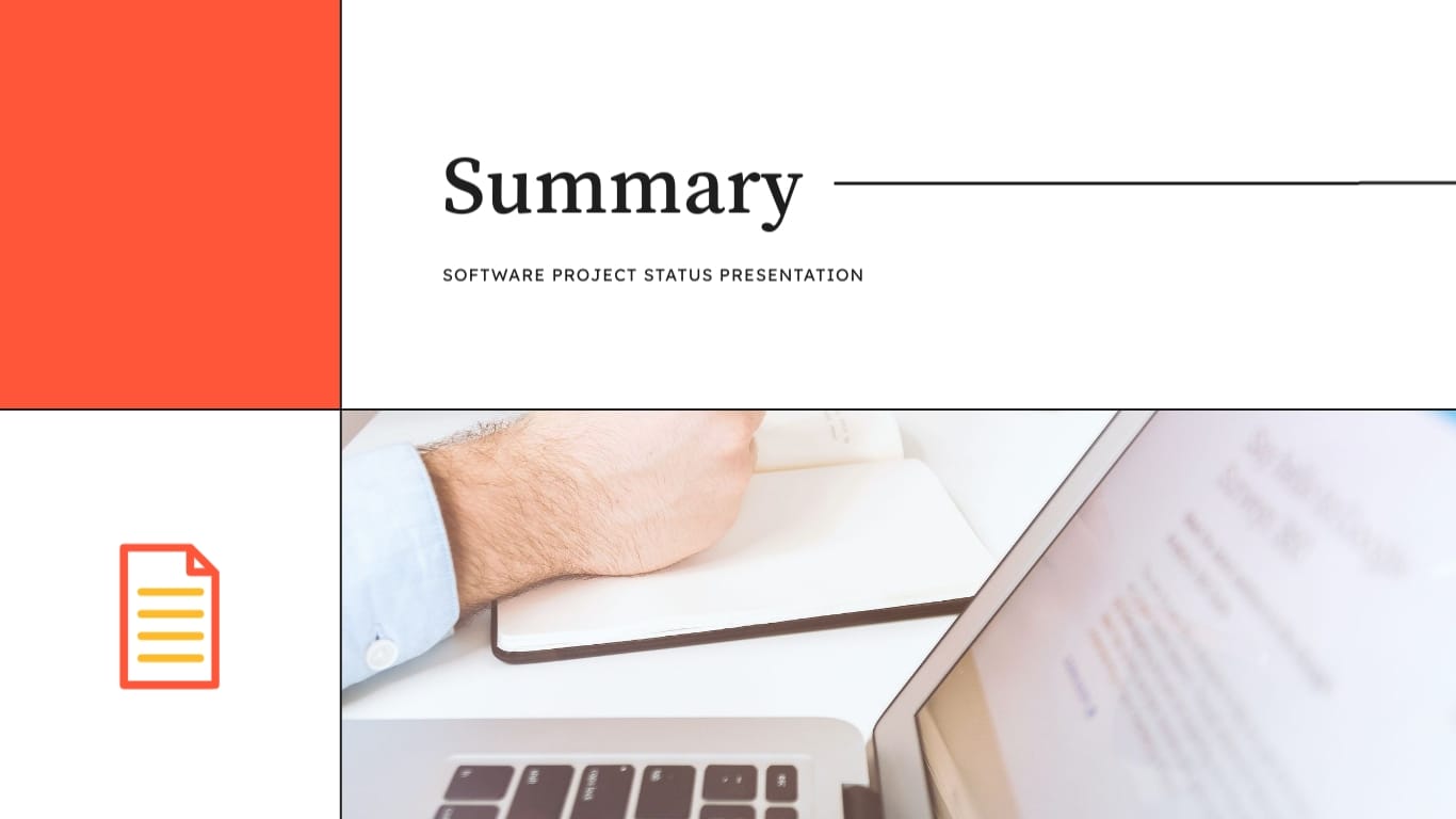 Software Project Status Presentation Template | Visme