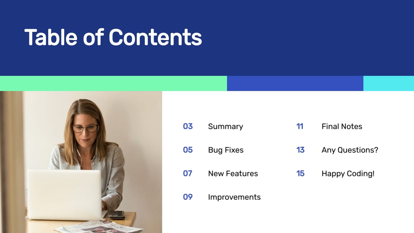 Software Release Notes Presentation Template | Visme