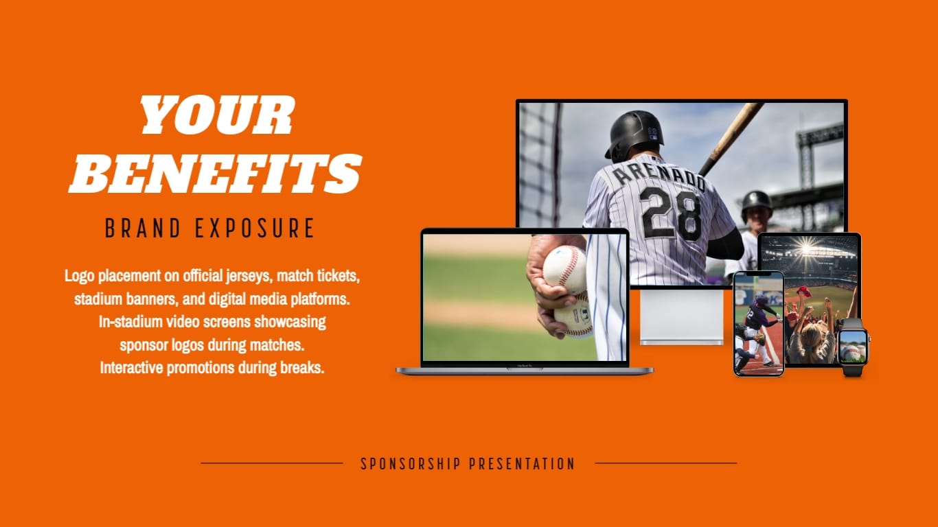 Sponsorship Sports Presentation Template | Visme
