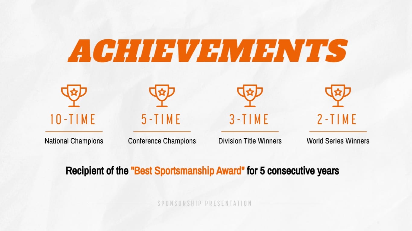 Sponsorship Sports Presentation Template | Visme