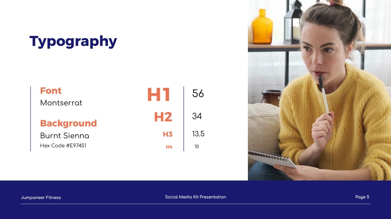 Sports Brand Social Media Kit Presentation Template | Visme