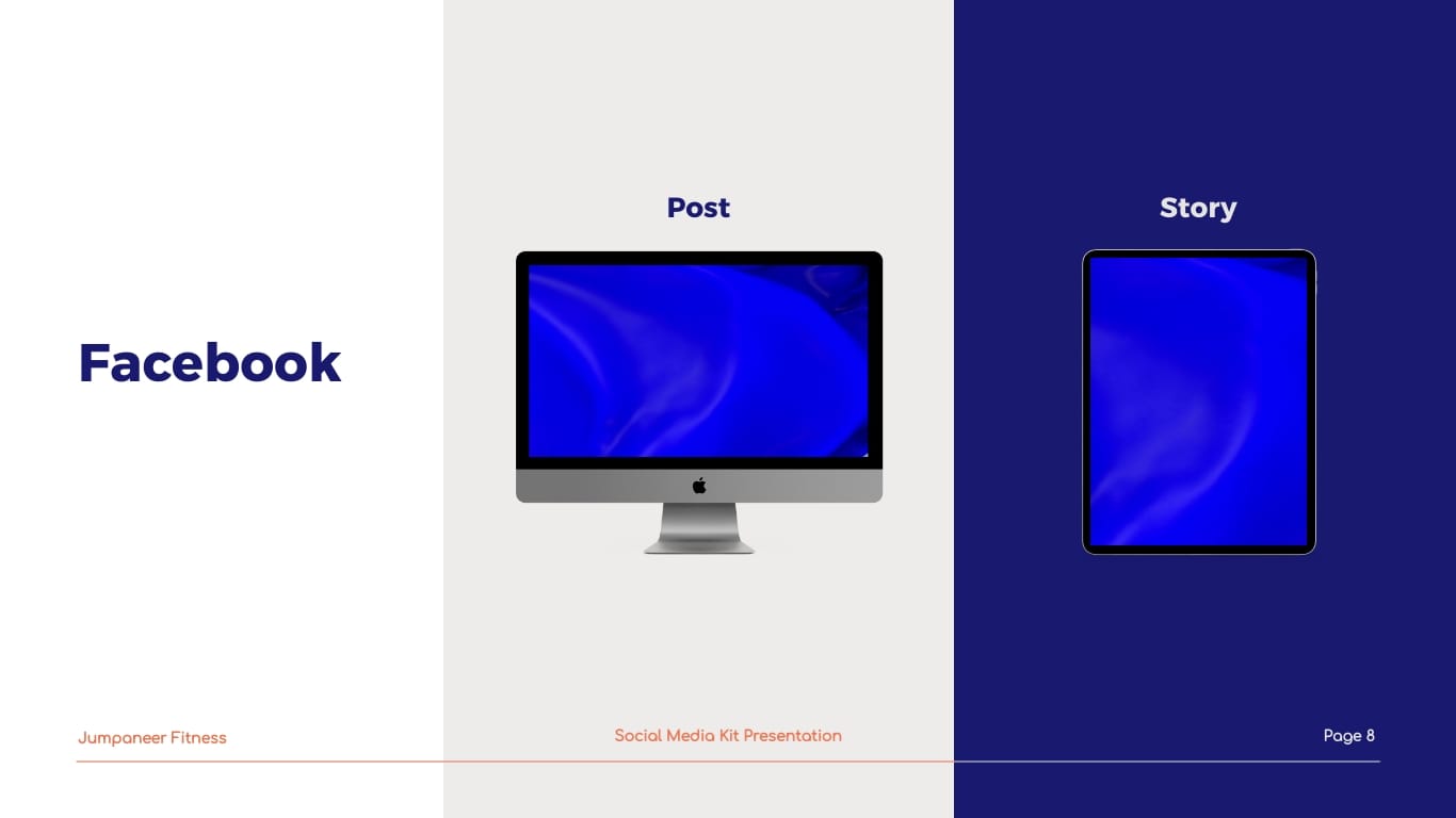 Sports Brand Social Media Kit Presentation Template | Visme