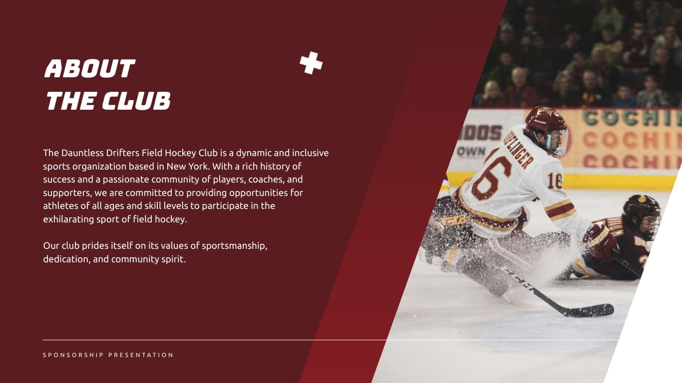 Sports Club Sponsorship Presentations Template | Visme