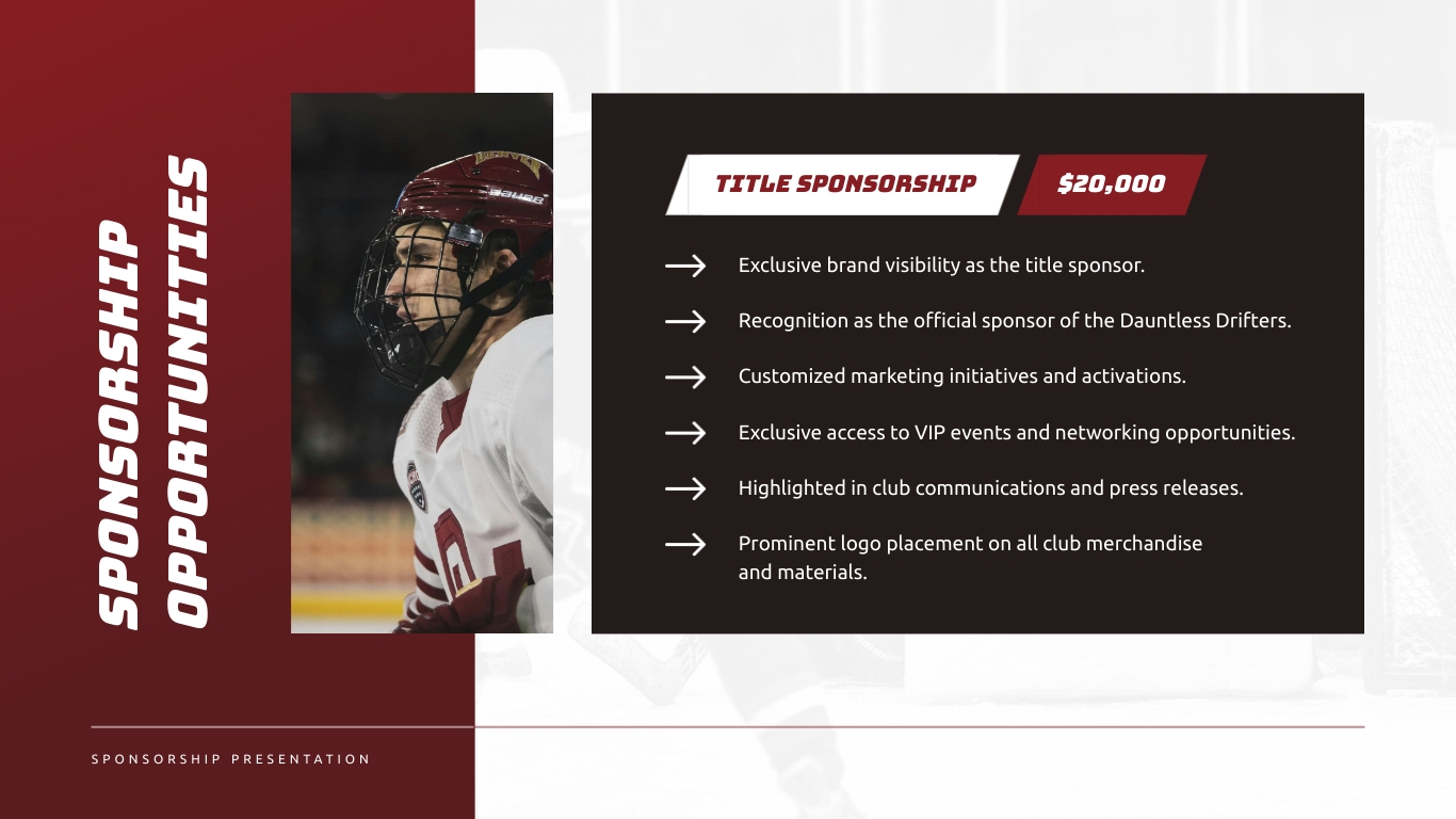 Sports Club Sponsorship Presentations Template | Visme