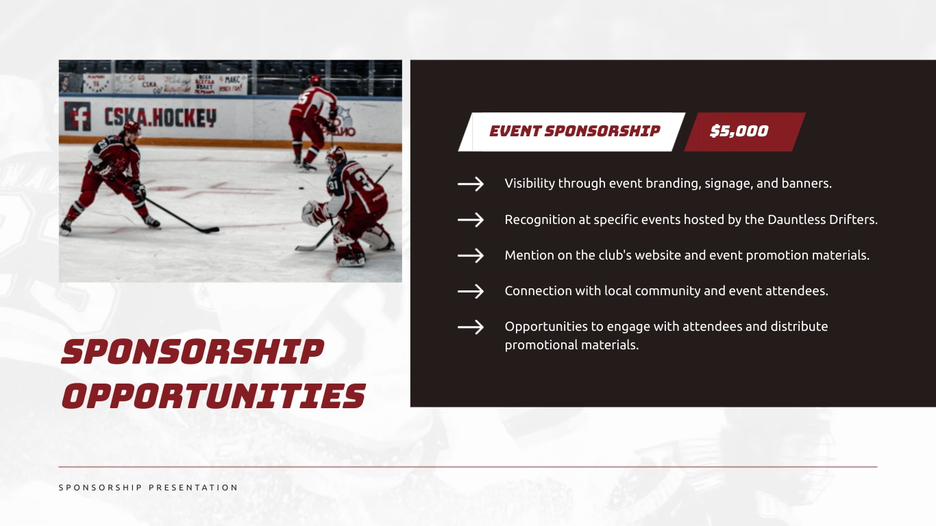 Sports Club Sponsorship Presentations Template | Visme