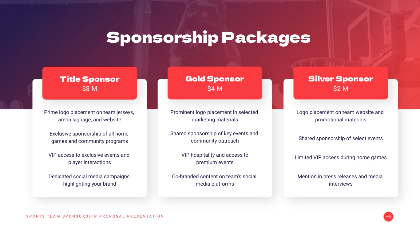 Sports Team Sponsorship Proposal Presentation Template | Visme