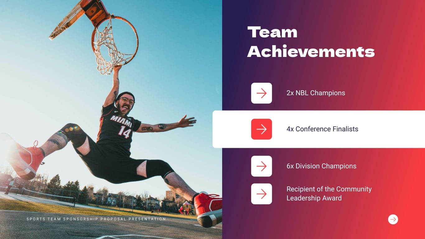 Sports Team Sponsorship Proposal Presentation Template | Visme