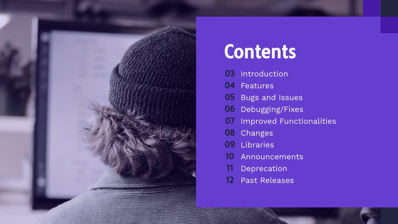 Storage Service Release Notes Presentation Template | Visme