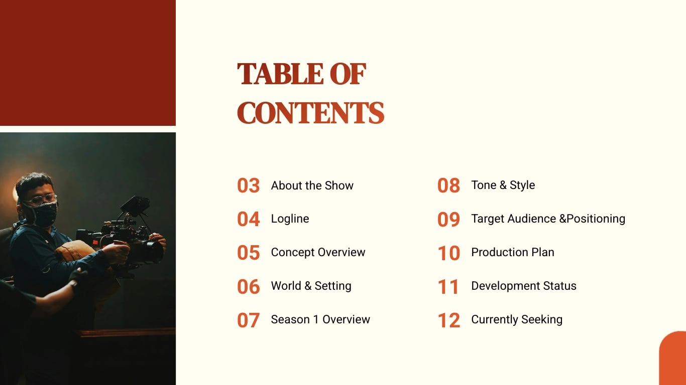 TV Show Pitch Deck Template | Visme