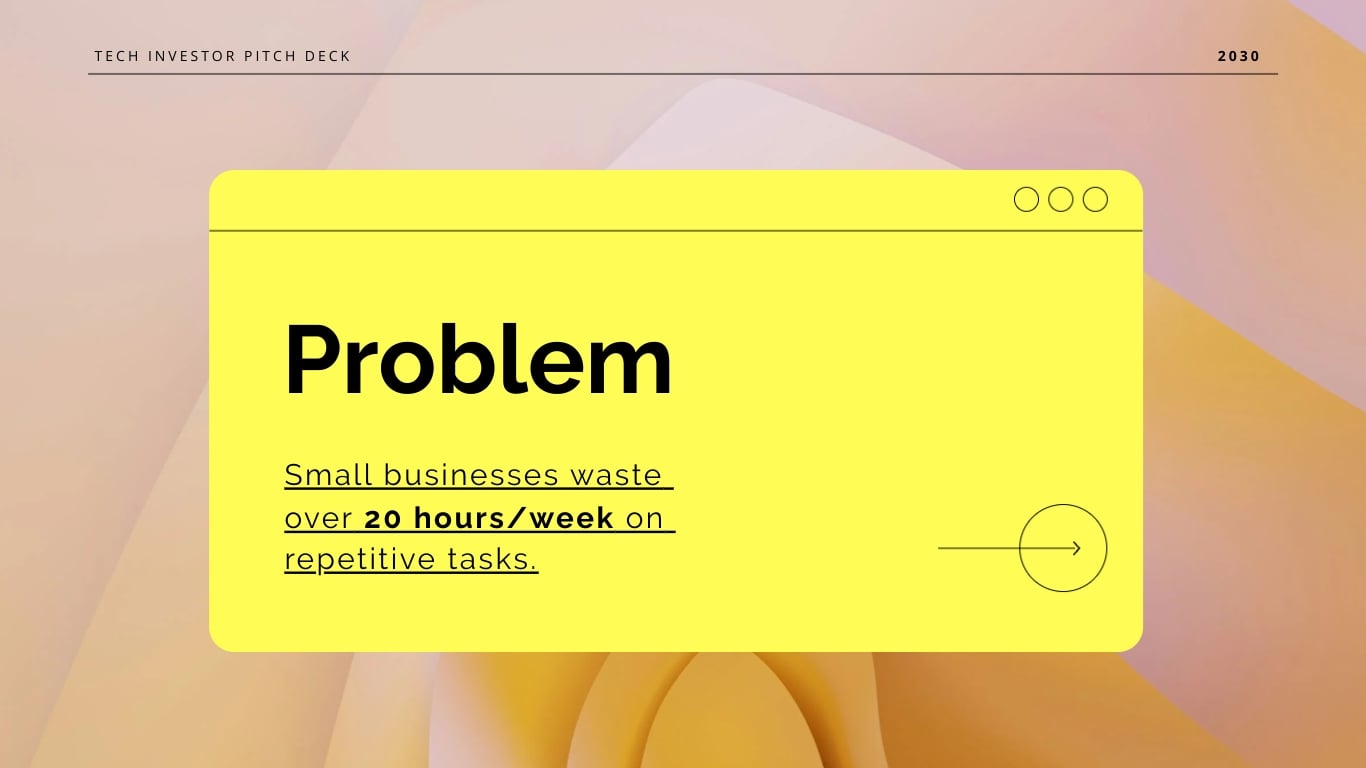 Tech Investor Pitch Deck Template | Visme