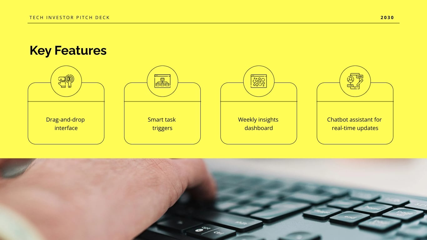 Tech Investor Pitch Deck Template | Visme