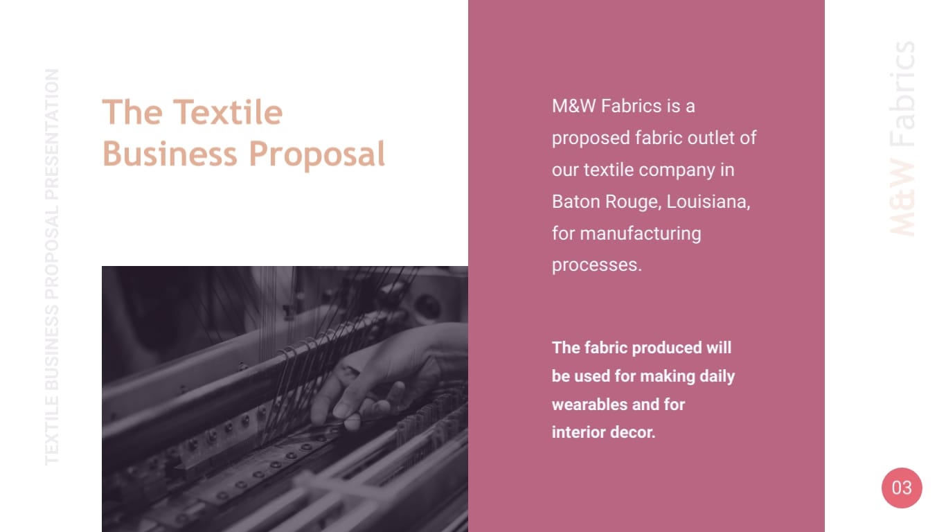 Textile Business Proposal Presentation Template | Visme