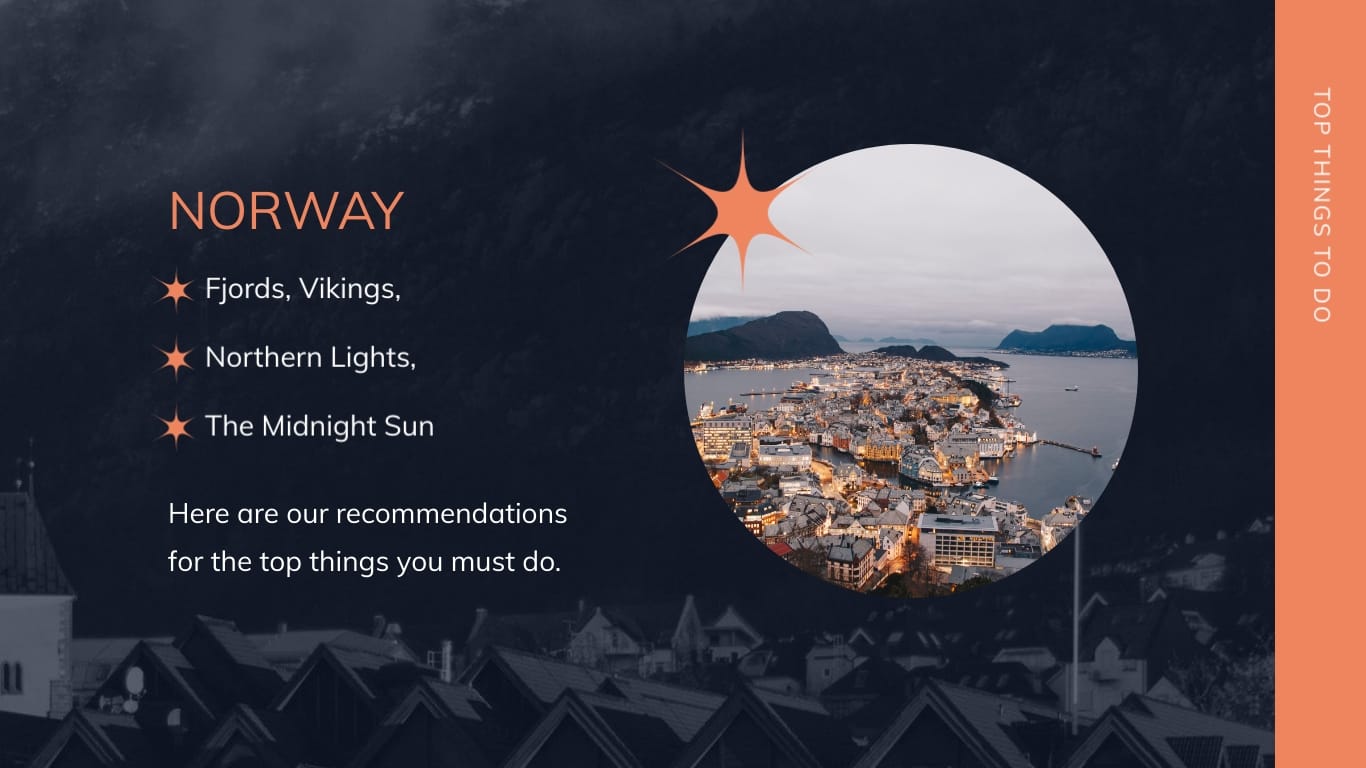 Travel Recommendation Presentation Template | Visme