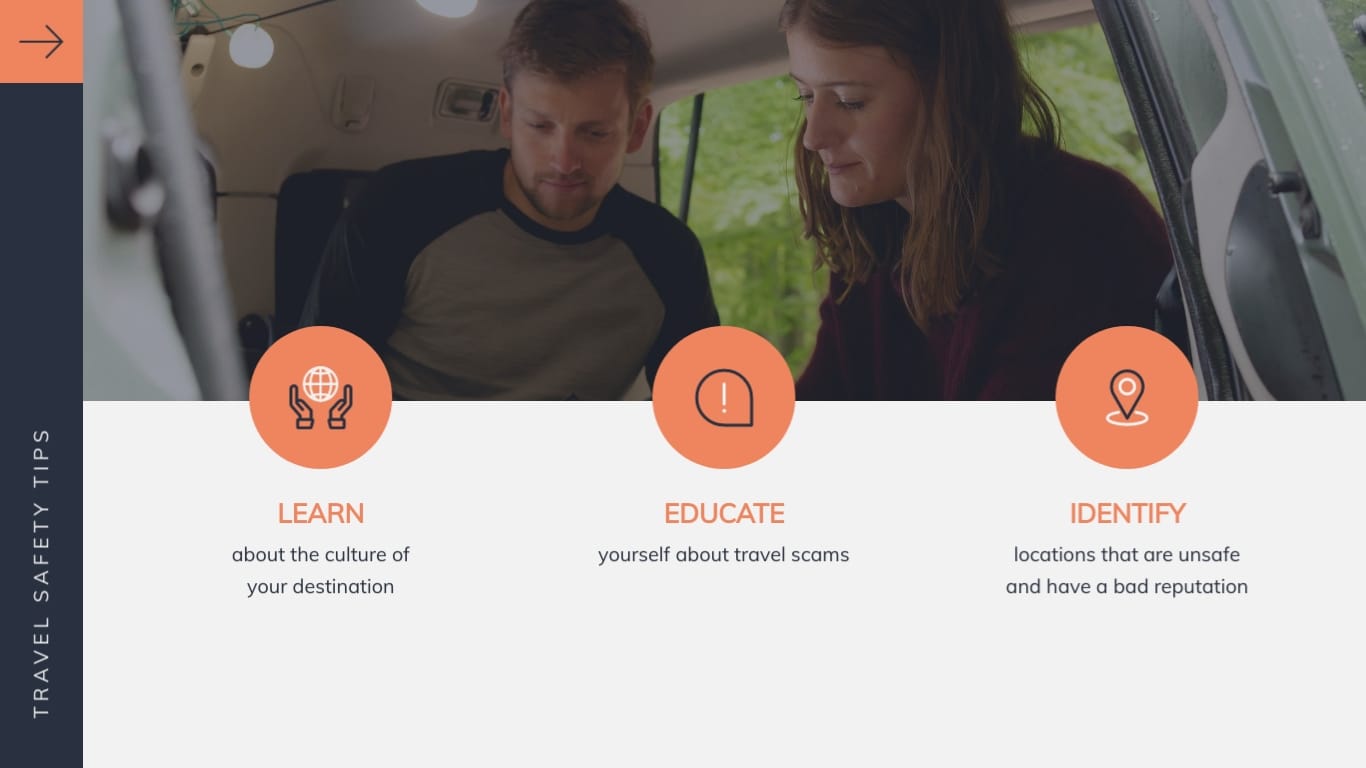 Travel Safety Presentation Template | Visme