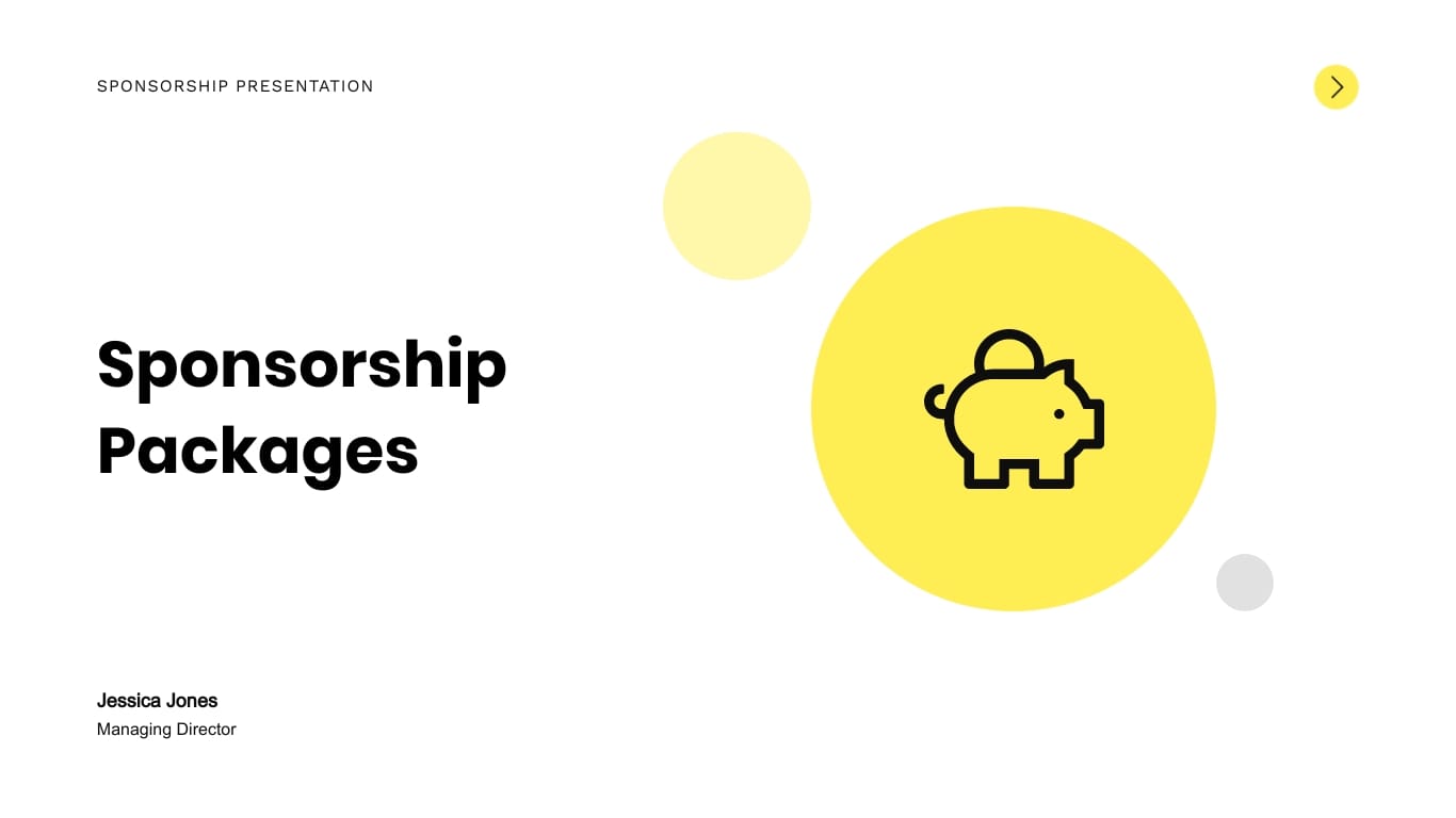 Virtual Event Sponsorship Packages Presentation Template | Visme