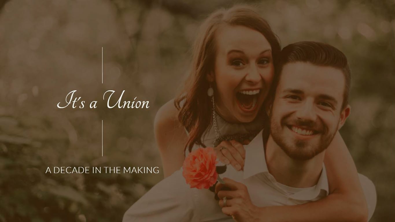 Wedding Slideshow Presentation Template | Visme