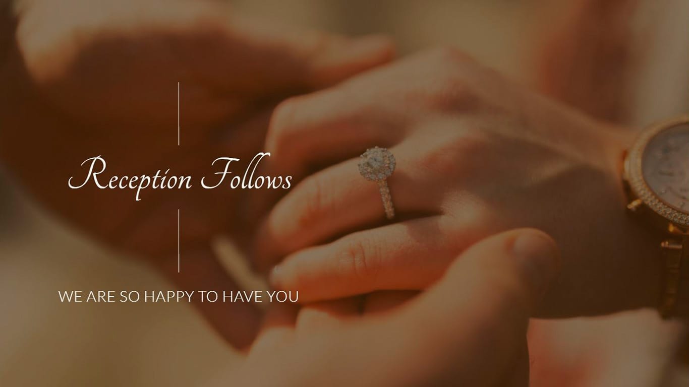 Wedding Slideshow Presentation Template | Visme