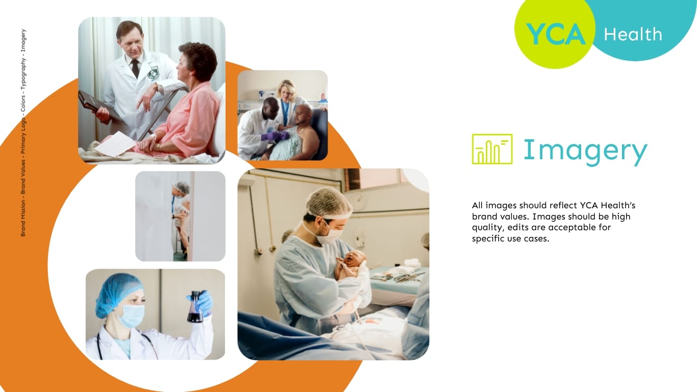 YCA Healthcare Brand Guidelines Presentation Template | Visme
