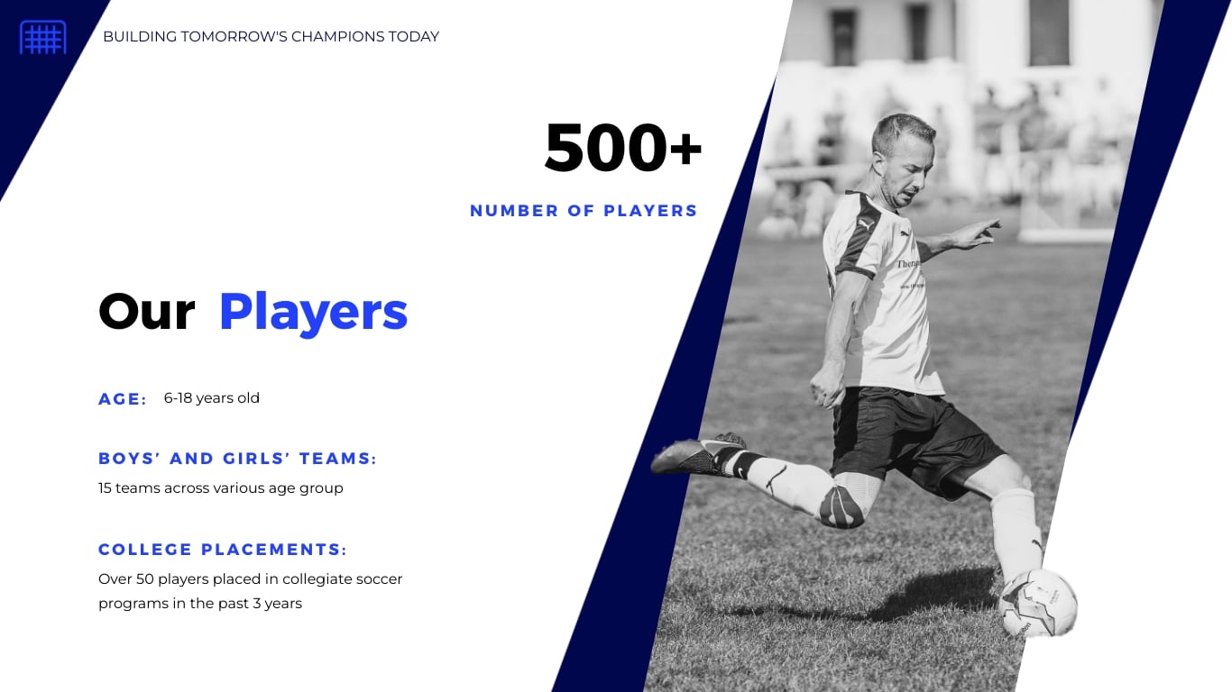 Youth Soccer Sponsorship Packages Presentation Template | Visme