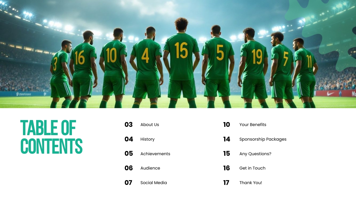 Youth Sports Team Sponsorship Presentation Template | Visme