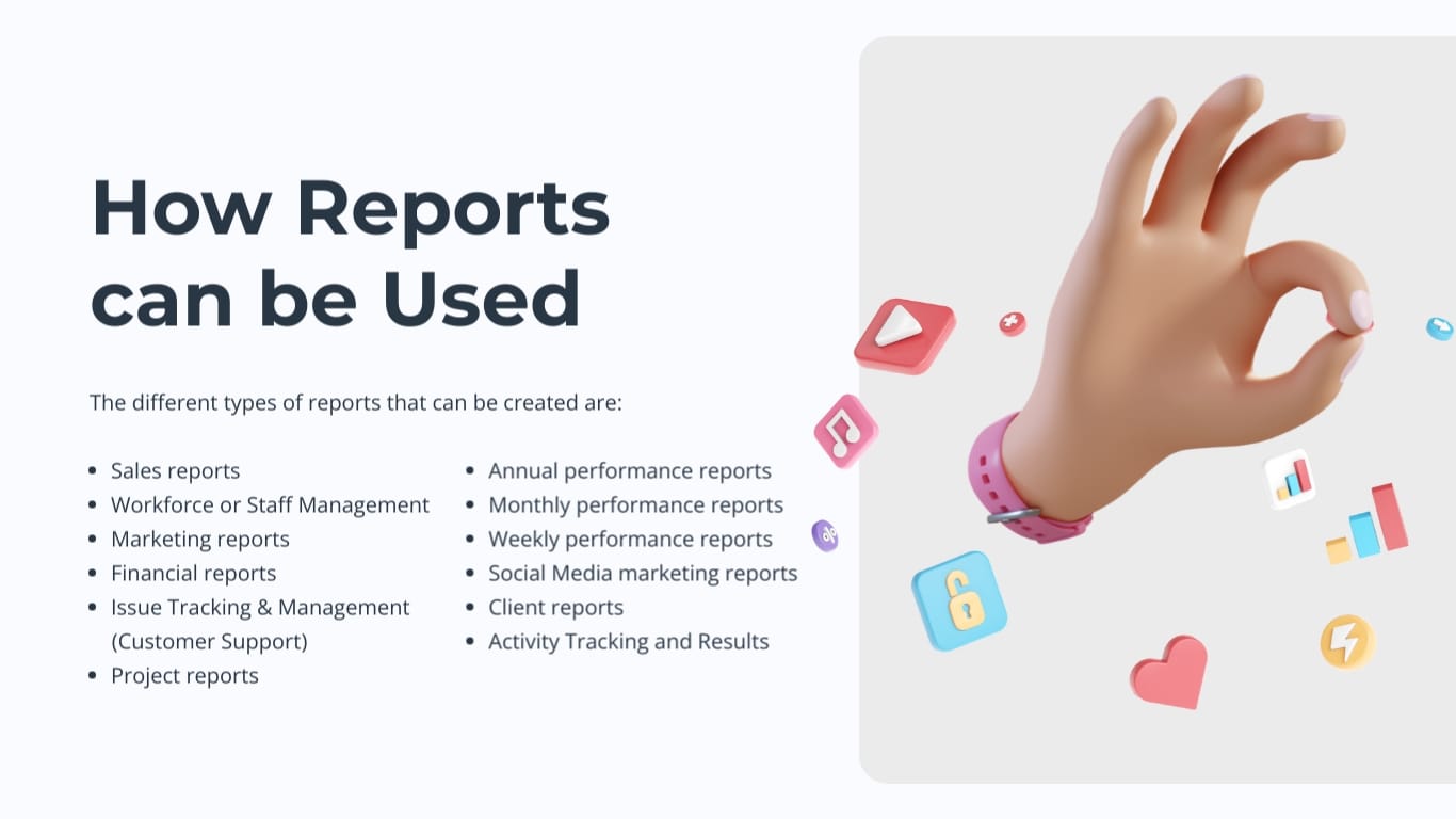 Presentations - Reports Guide Template | Visme